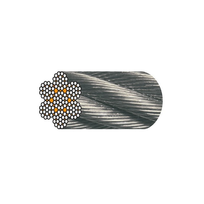 Câble métallique 7 torons de 19 fils - qualité professionnelle ...