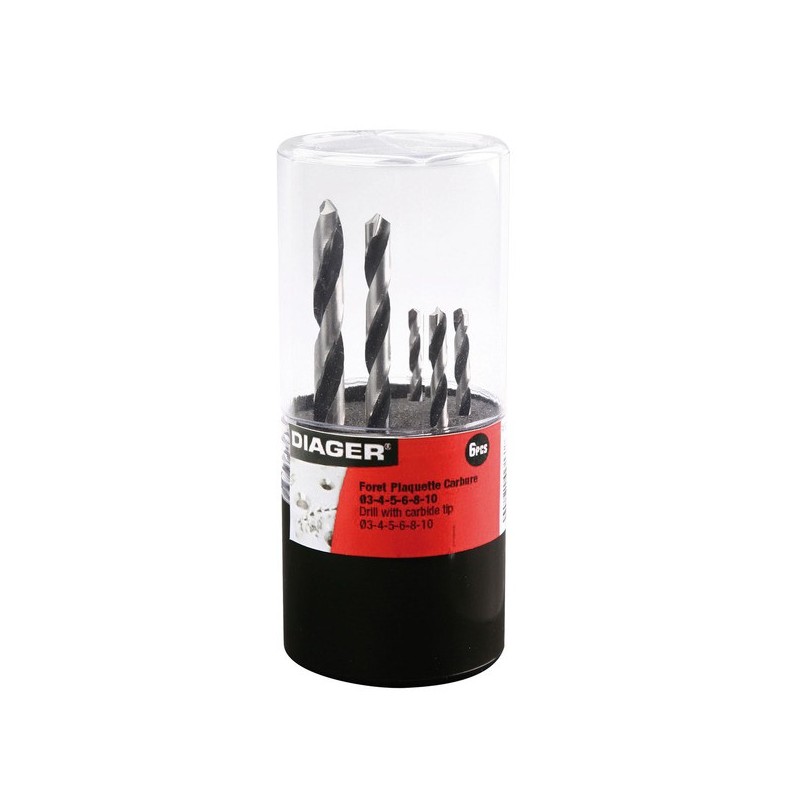 Coffret forets plaquettes carbure - qualité professionnelle - Champion ...