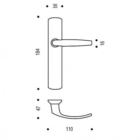 Ensemble palière RIV ANGERS P536 droite clé I - qualité professionnelle ...