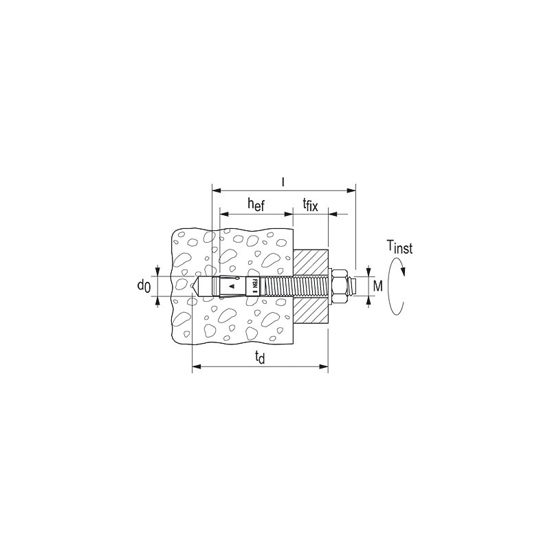 Goujon d'ancrage FBN II - Inox A4 - qualité professionnelle - Champion Direct