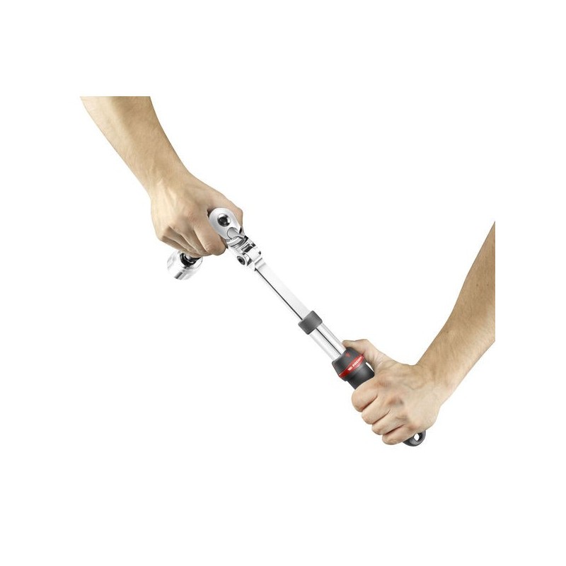 Cliquet 1/2" extensible à tête flexible et manche articulé - qualité ...