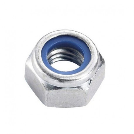 Écrou hexagonal auto-freiné en acier zingué - qualité professionnelle ...