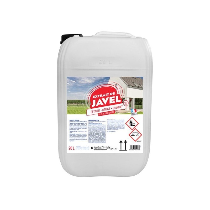 Extrait de javel 9.6% - qualité professionnelle - Champion Direct