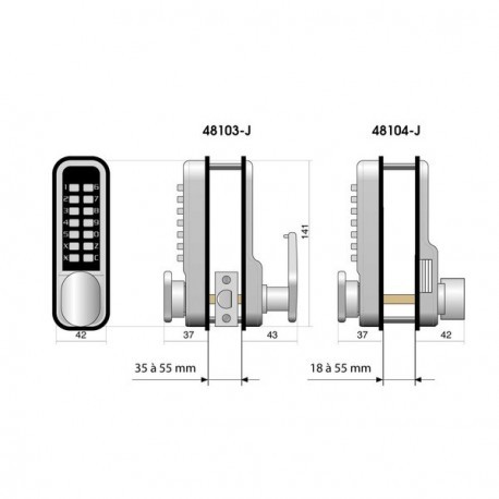 Serrure à code mécanique JOKEY 900 - qualité professionnelle - Champion Direct