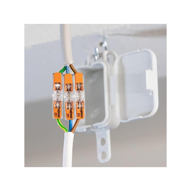 Connecteurs levier WAGO INLINE 0,2 à 4mm² - qualité professionnelle ...