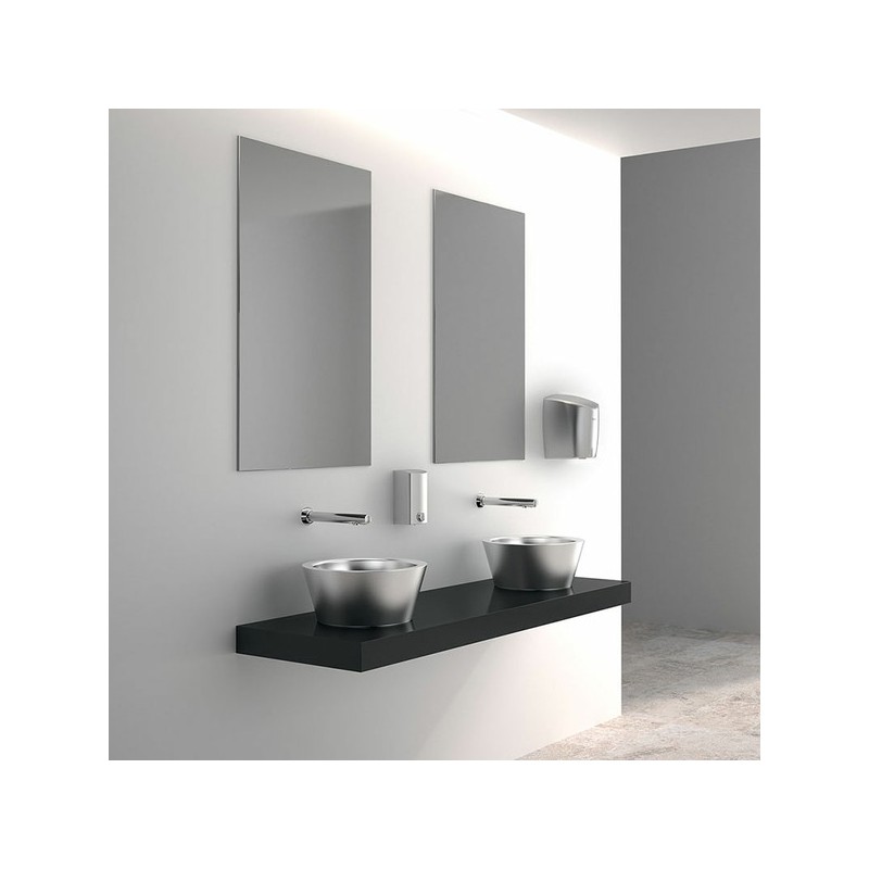 Sèche-mains à air pulsé HIGHFLOW - Inox 304 poli brillant - qualité professionnelle - Champion ...