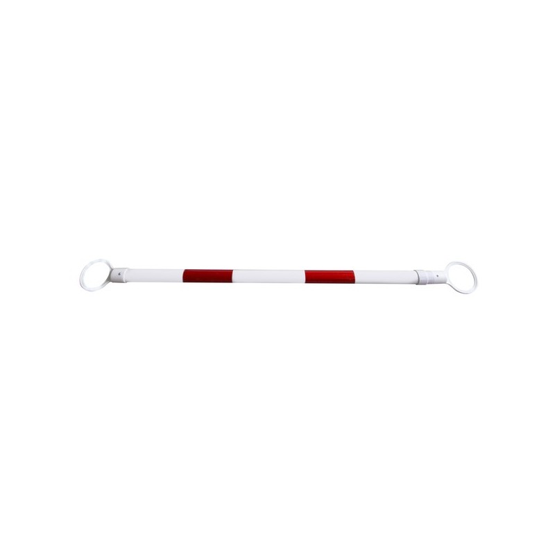 Barre extensible pour cônes de 1.20m à 2.15m rouge et blanc - qualité ...