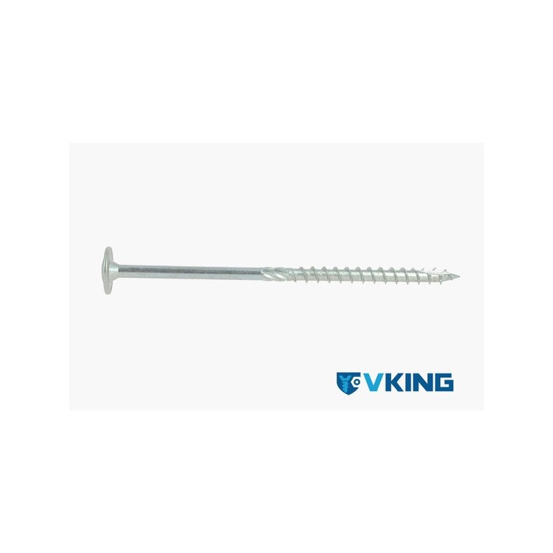 Vis charpente VIKING tête ronde large Torx zingué blanc - qualité ...
