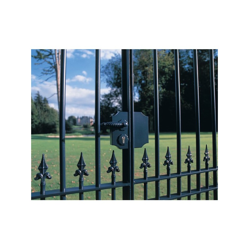 Gâche pour serrure de portail battant type fer forgé - qualité ...