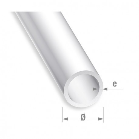 Tube rond Ø8 x 1,5 mm - Composite blanc - qualité professionnelle ...