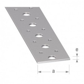 Profilé perforé 40 x 2 mm - Acier PAF galvanisé - qualité ...