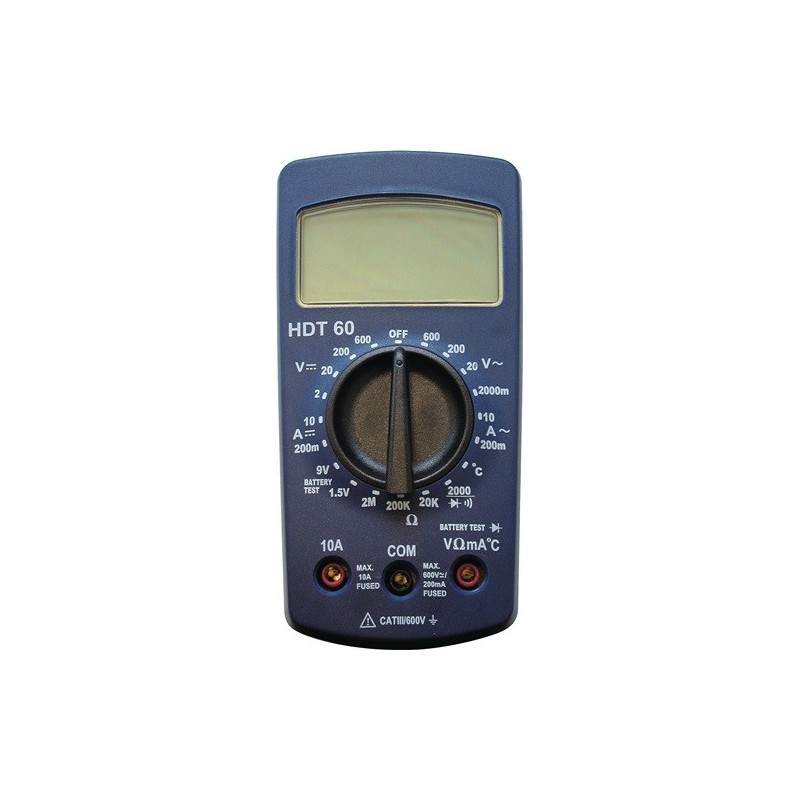 Multimètre HDT 60 2-600 V AC/DC - qualité professionnelle - Champion Direct