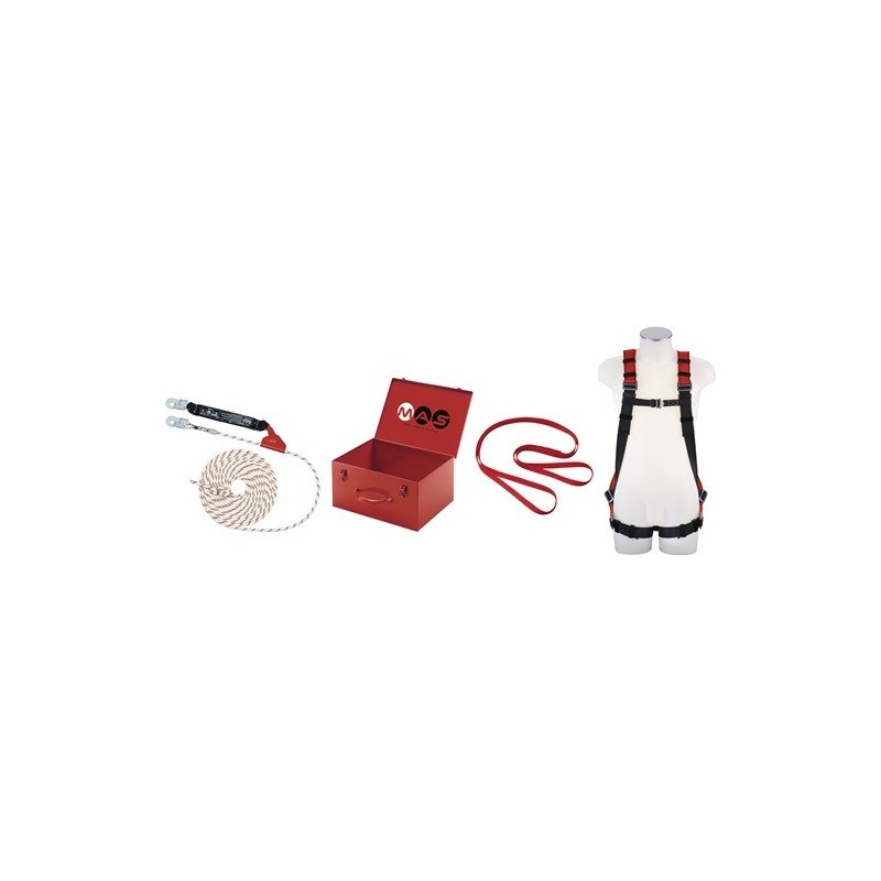 Set équipements sécu antichute EN361 EN353-2 EN354+795 cl.B - qualité ...