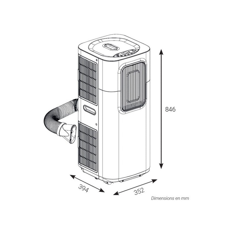 Climatiseur mobile CM12 - qualité professionnelle - Champion Direct